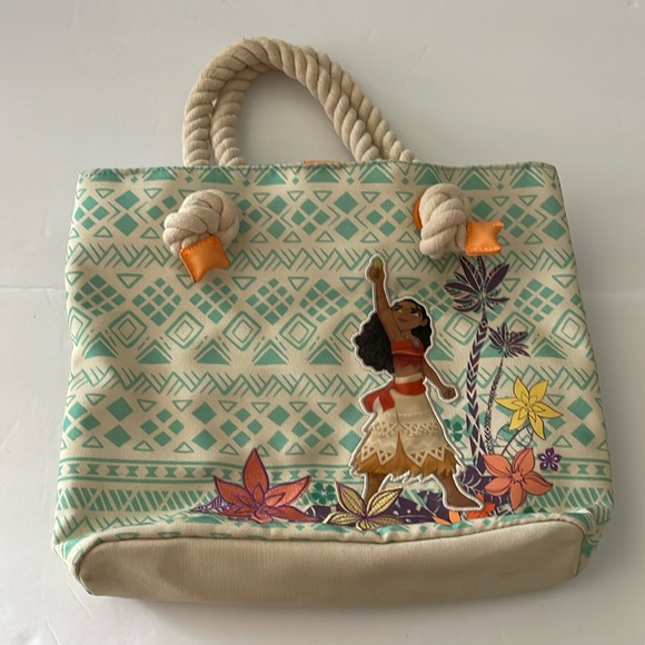 Disney | Accessories | Disney Moana Canvas Tote Bag | Poshmark